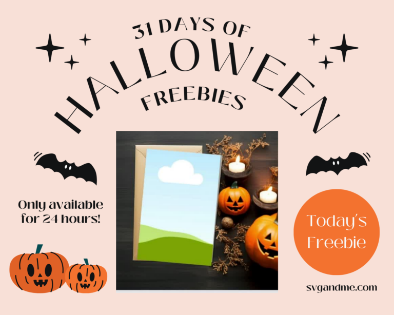 Halloween Card Mockup Day 5 Freebie - SVG & Me
